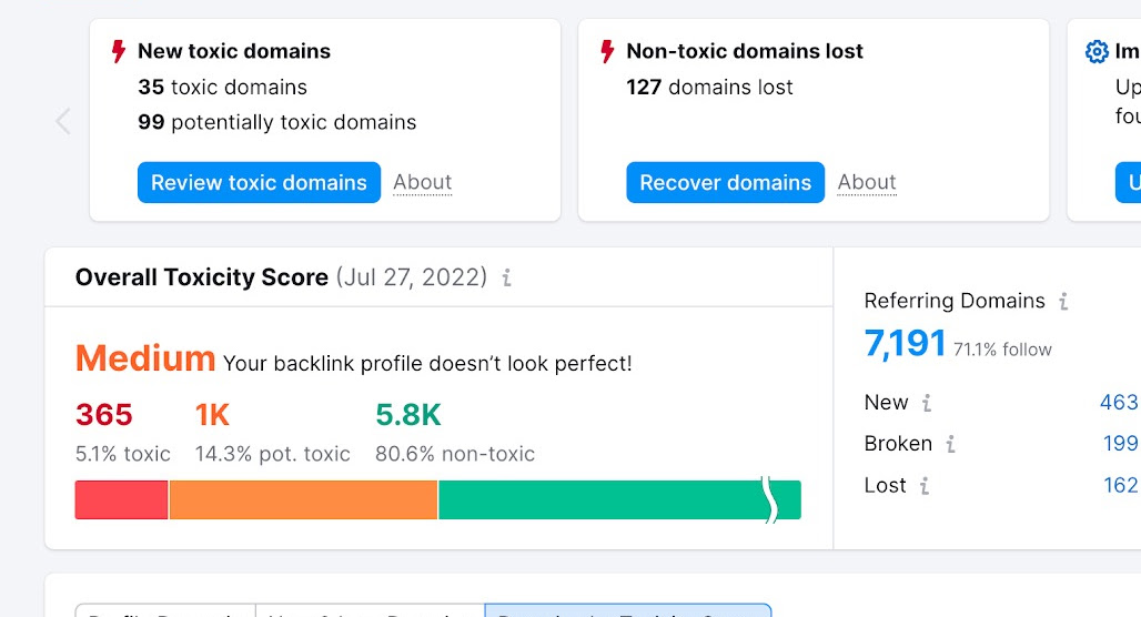 What Are Toxic Domains in Semrush and Should You Care? - Topicfinder